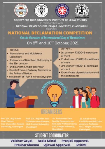 National Declamation Competition | The Law Communicants