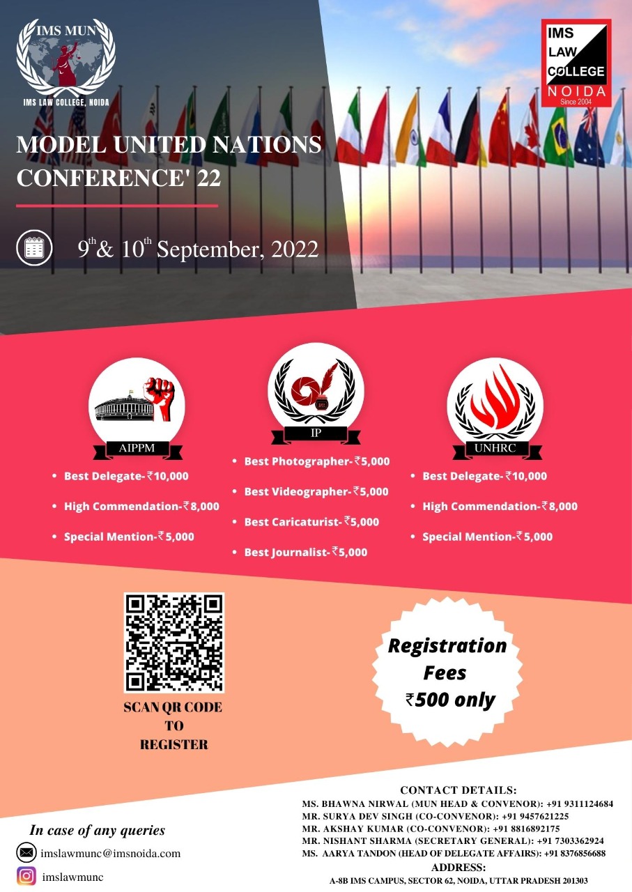 1st Edition of the Model United Nations Conference 2022 | The Law ...