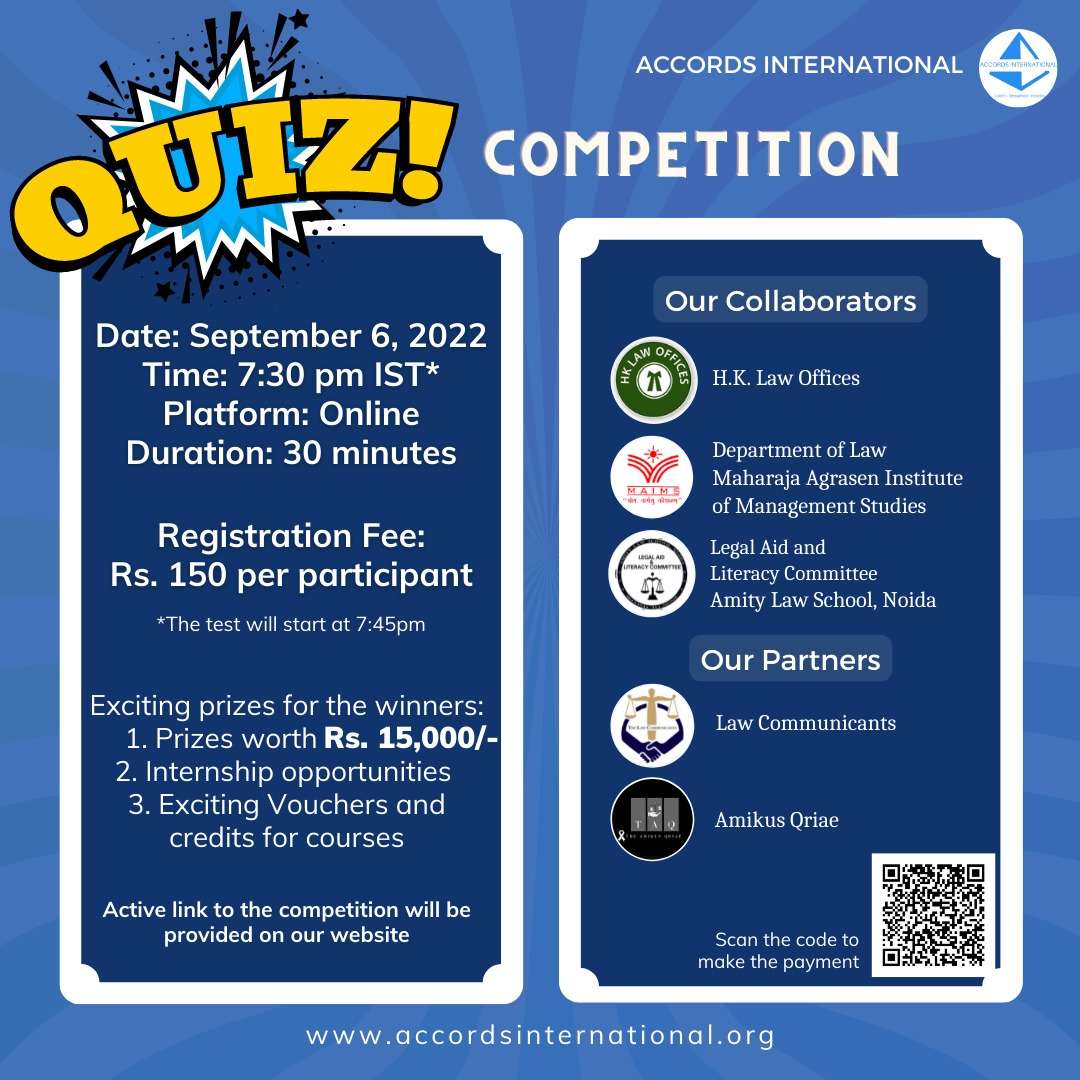 Quiz Competition on 'Innovations in Conflict Resolution and Mediation ...