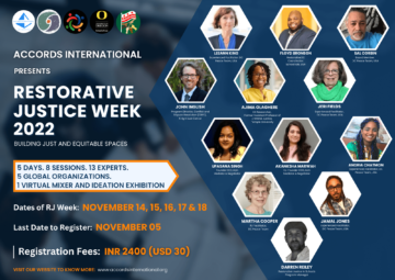 Restorative Justice Week 2022: Building Just and Equitable Spaces